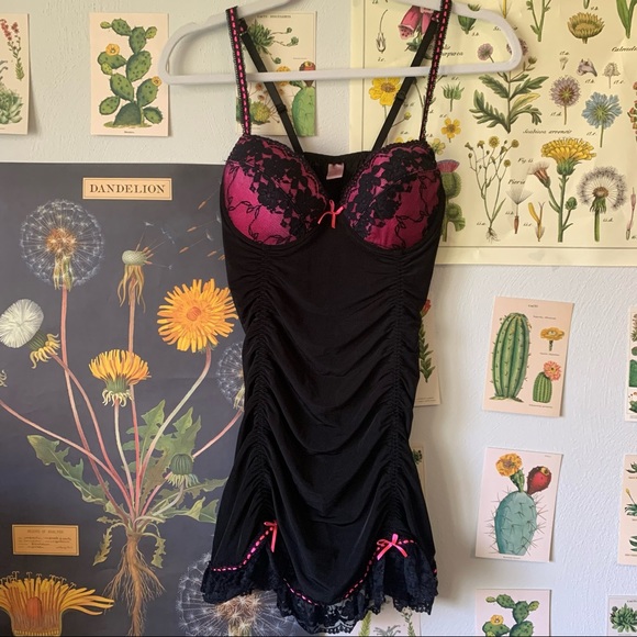 Native Intimates | Intimates & Sleepwear | Pink Lingerie Slip With Bow ...